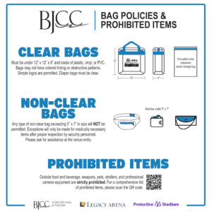 Bag Policy & Prohibited Items - Protective Stadium